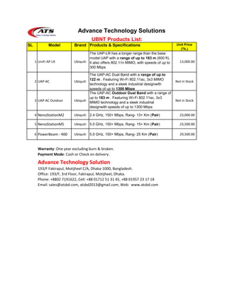 Ats networking products price | PDF