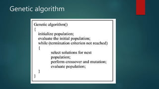 Ats roster management using genetic algorithm | PPT