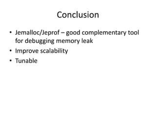 Experience with jemalloc | PPT