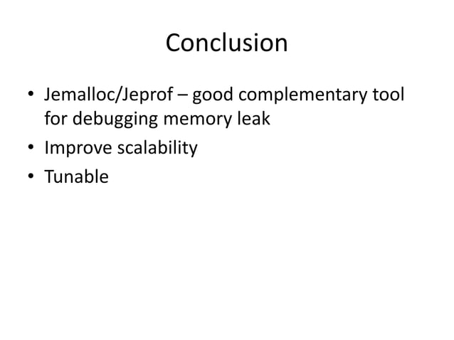 Experience with jemalloc | PPT