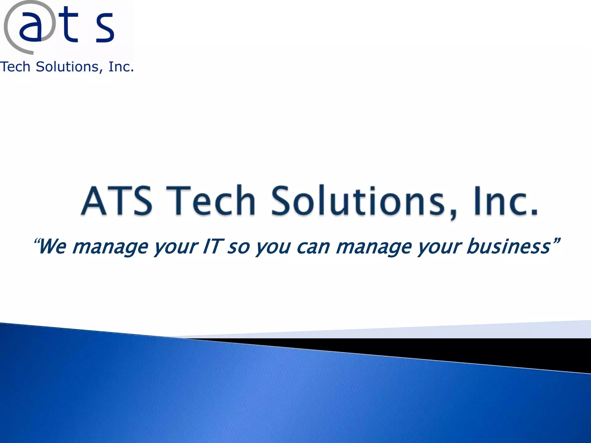 Ats Tech Solutions Slideshow Presentation | PPTX | IT and Internet ...