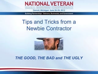 Tips and Tricks from a Newbie Contractor | PPT