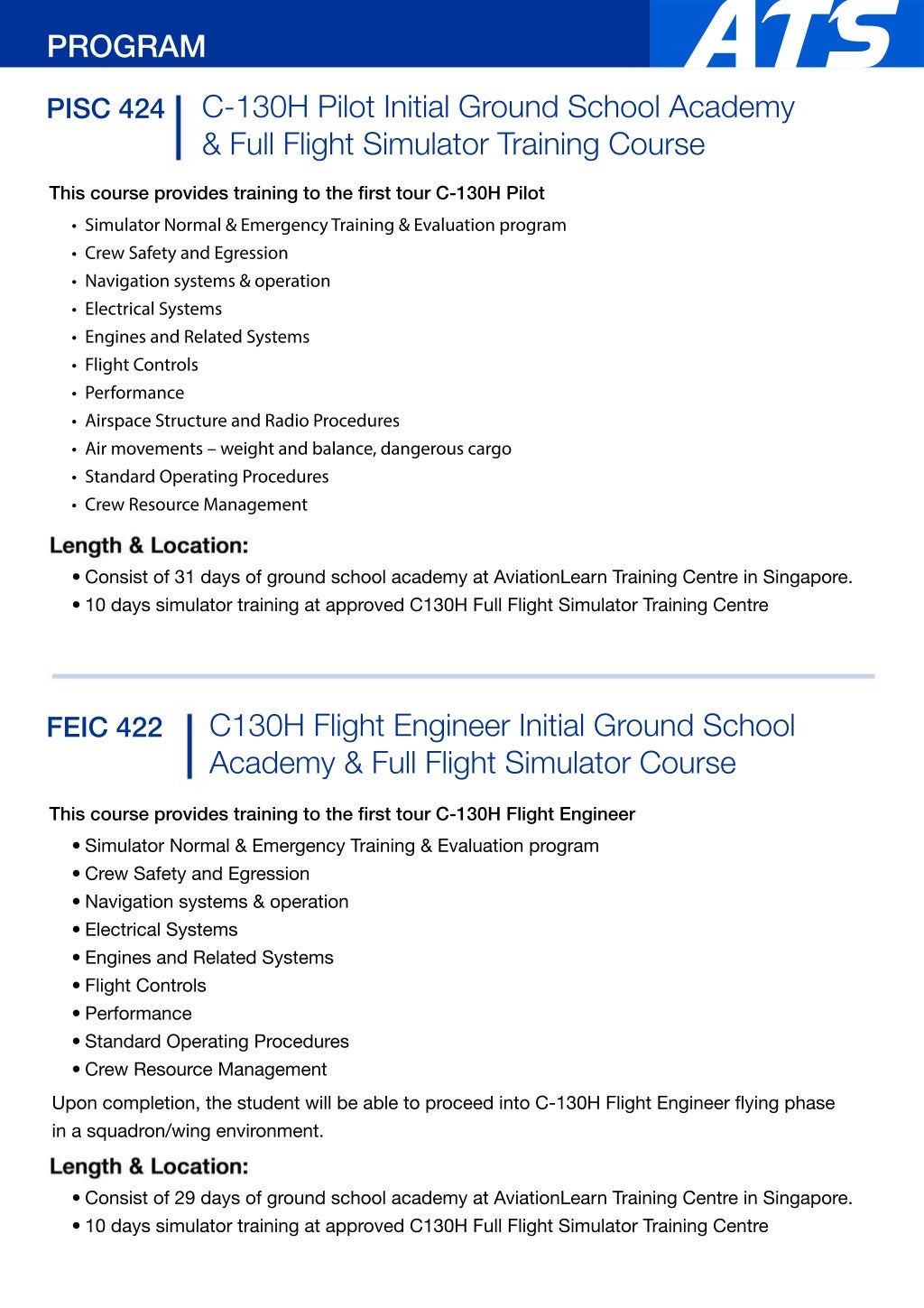 ATS - Aircrew Training System