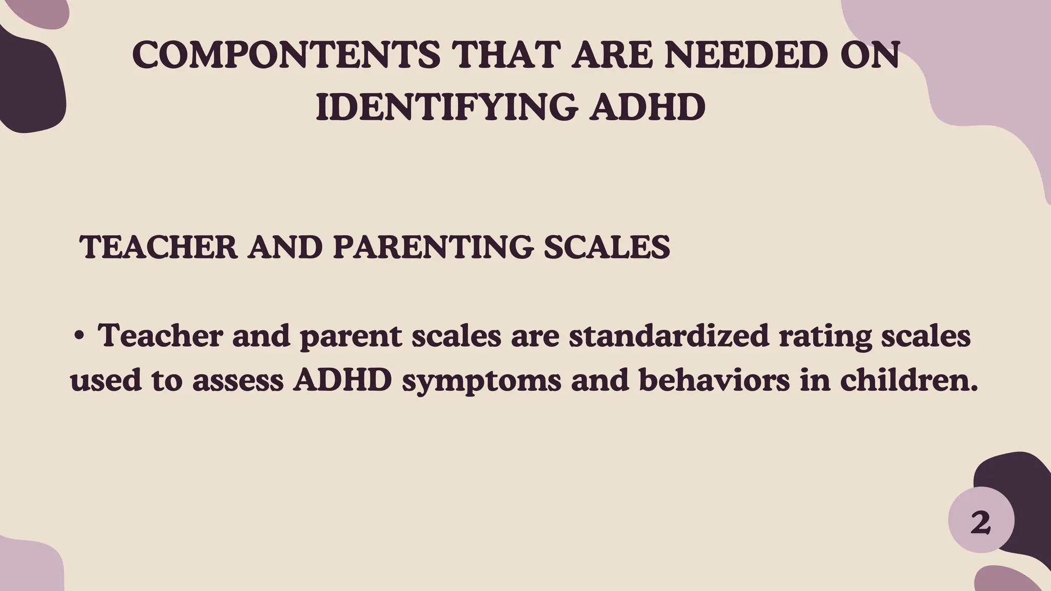 Understanding ADH Diagnosis criteria and components | PDF