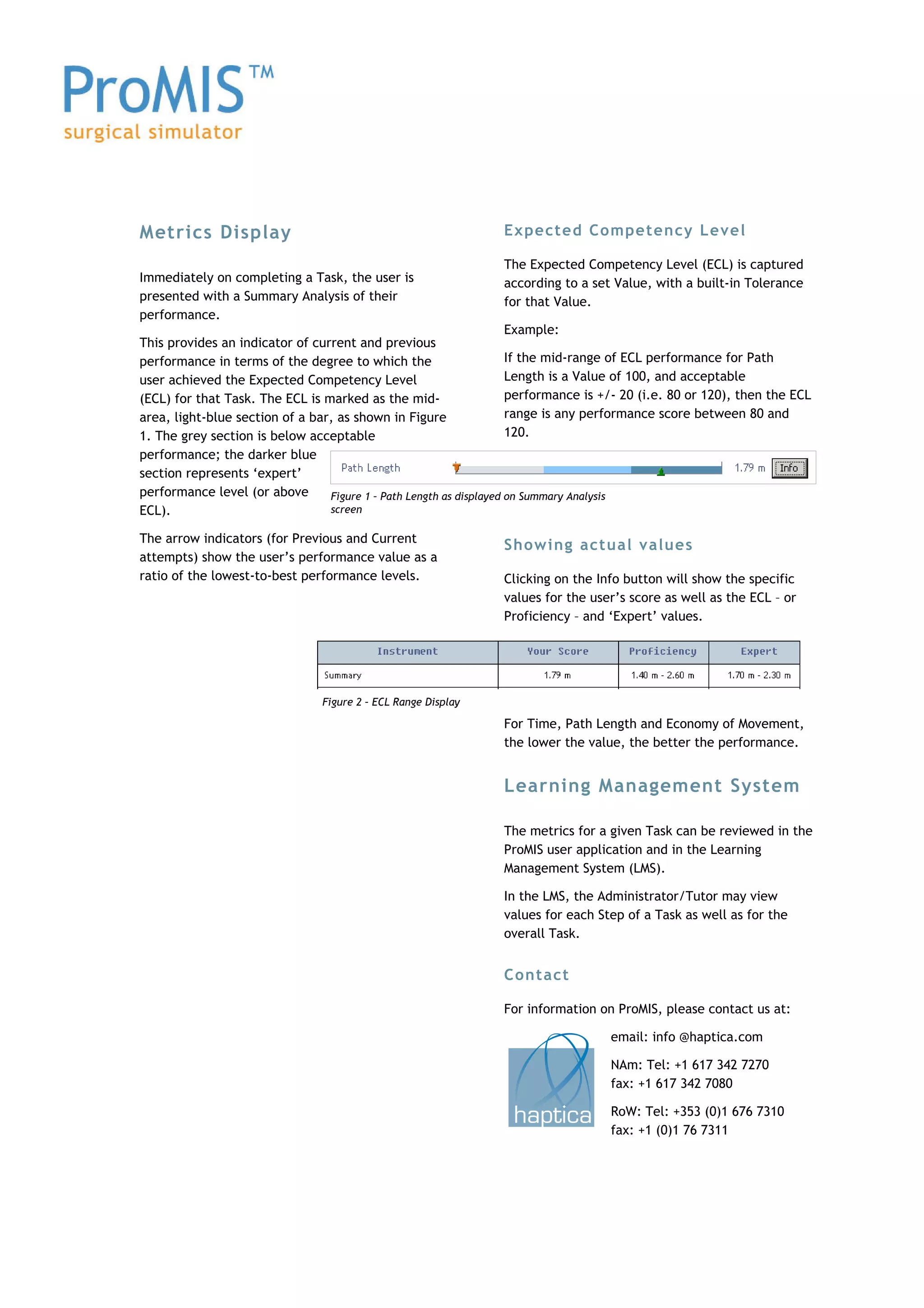 ProMIS Metrics | PDF