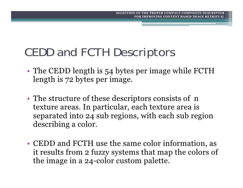 SELECTION OF THE PROPER COMPACT COMPOSITE DESCRIPTOR FOR IMPROVING CO…