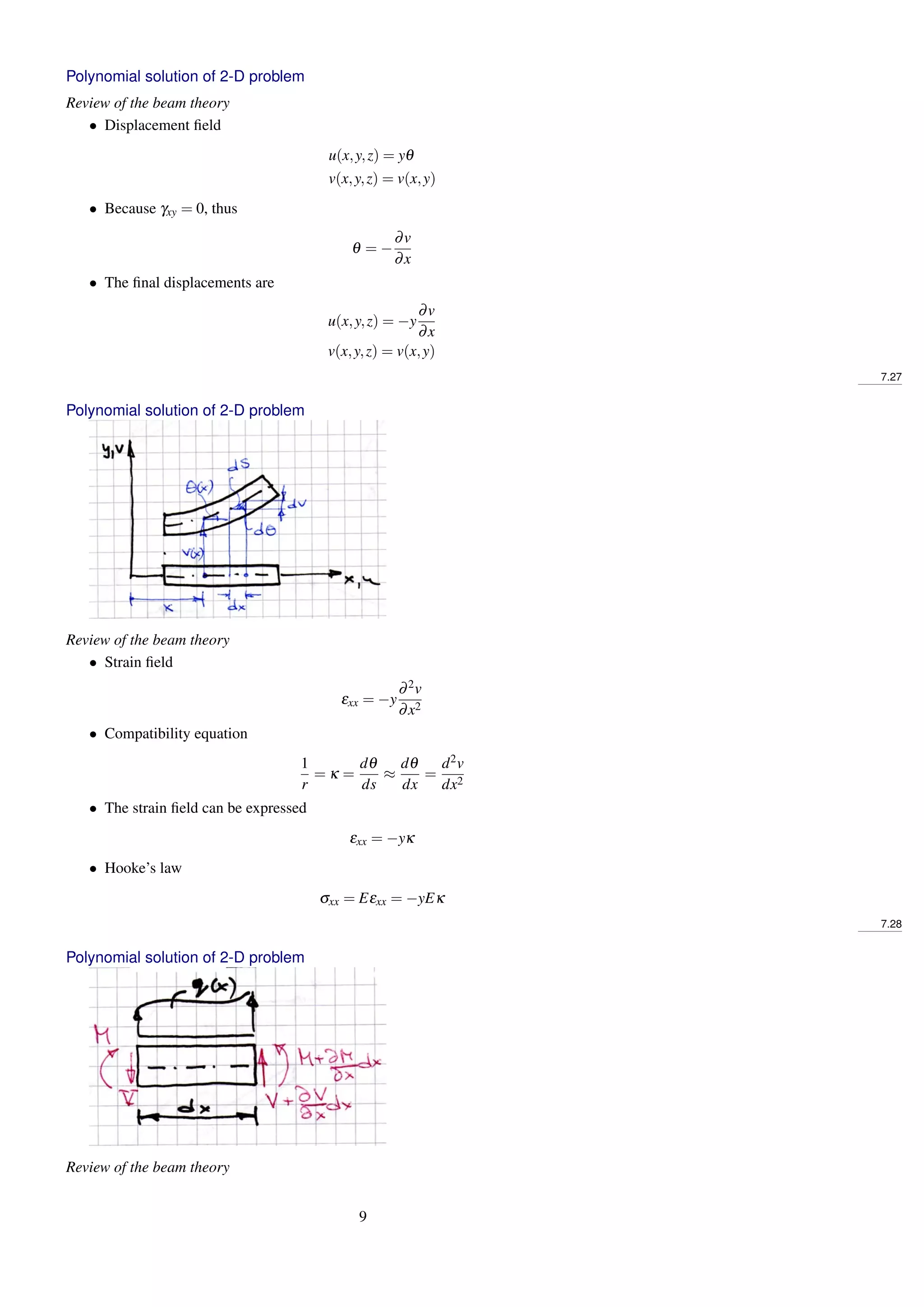 2-D formulation Plane theory of elasticity Att 6672 | PDF