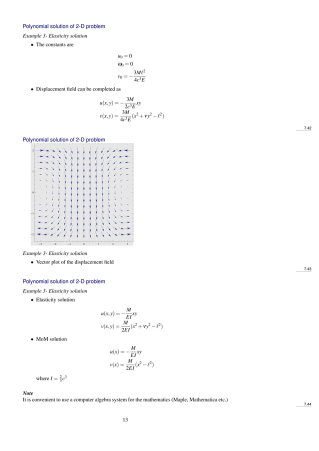 2-D formulation Plane theory of elasticity Att 6672 | PDF