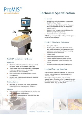 ProMIS Technical Specification | PDF