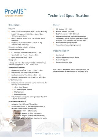 ProMIS Technical Specification | PDF