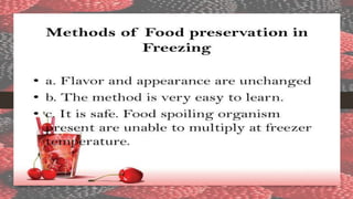Food Preservation. Methods of food preservation | PPT