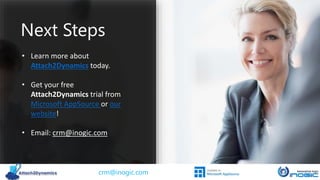Attach2Dynamics - Documents and attachments management solution | PPT