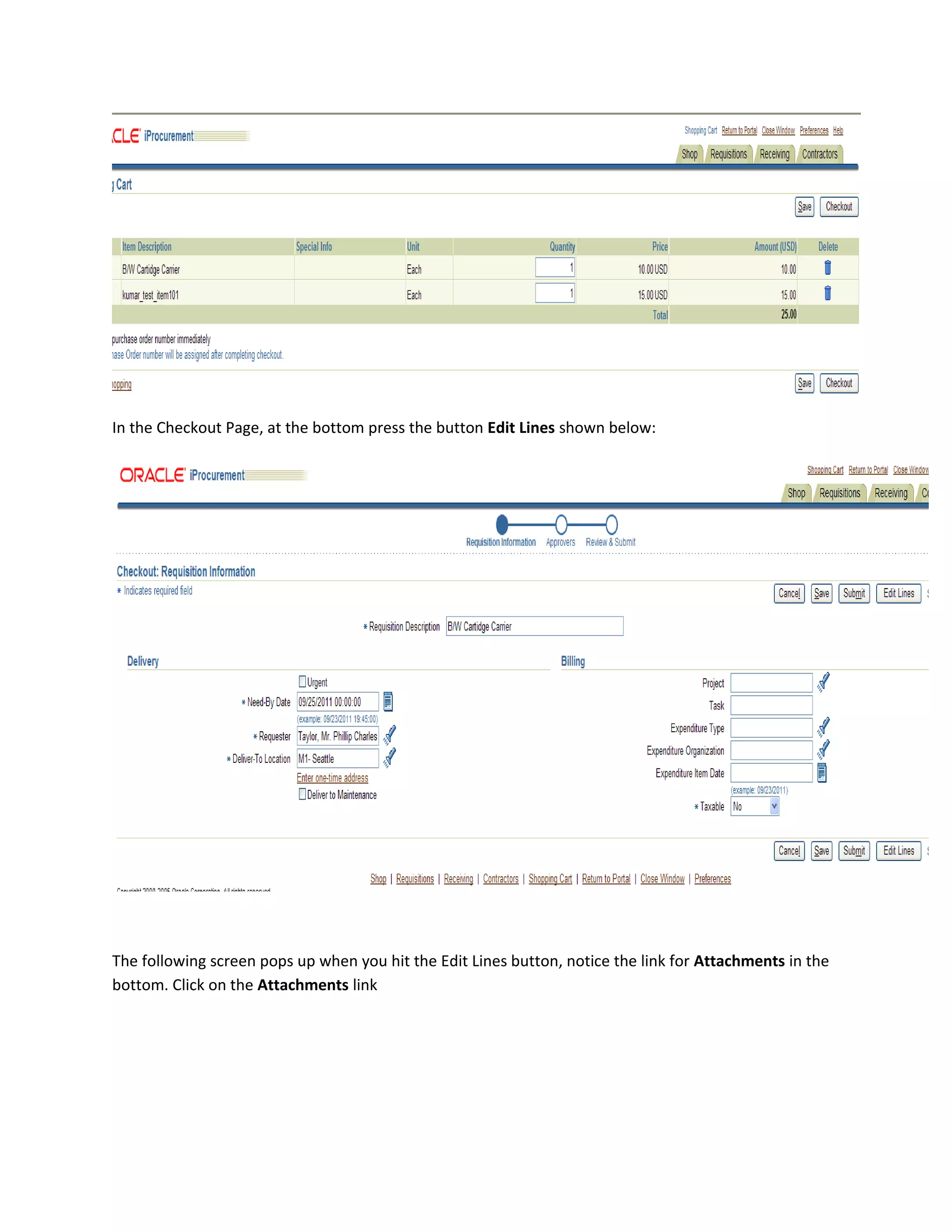 Attach a image to the requisition line in iprocurement | PDF