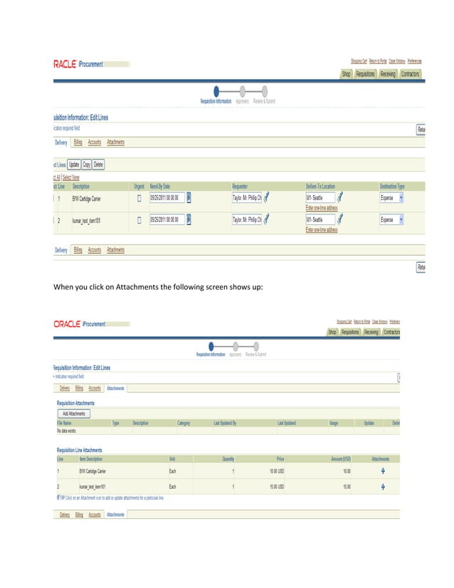 Attach a image to the requisition line in iprocurement | PDF