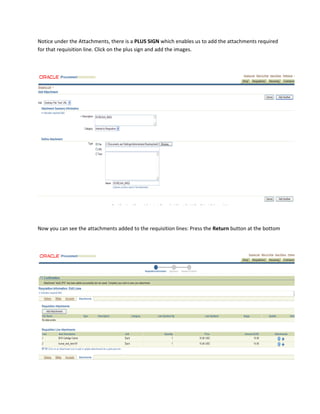 Attach a image to the requisition line in iprocurement | PDF