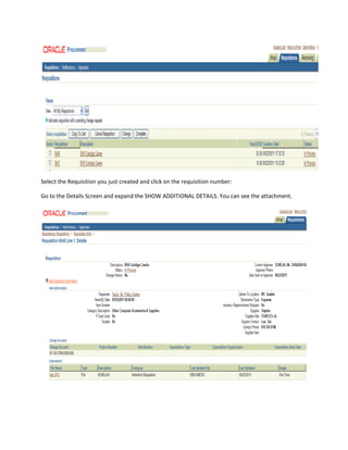Attach a image to the requisition line in iprocurement | PDF