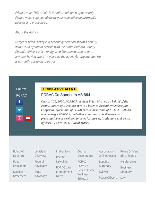 Considerations for Off-Duty Encounters PORAC Magazine | PDF