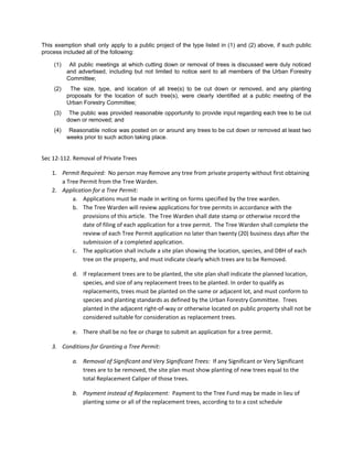 Proposed tree protection ordinance | PDF