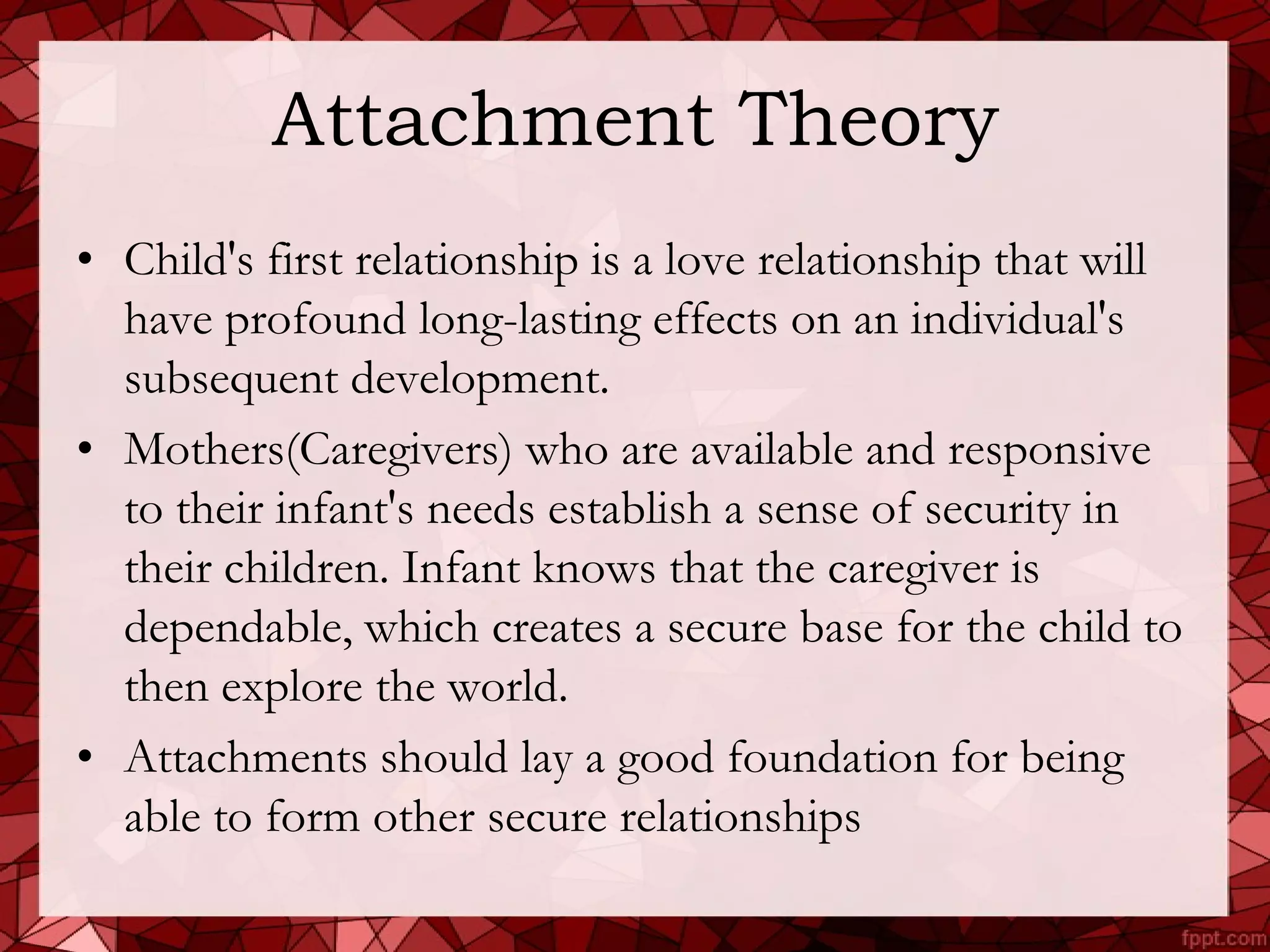 Attachment Theory | PDF