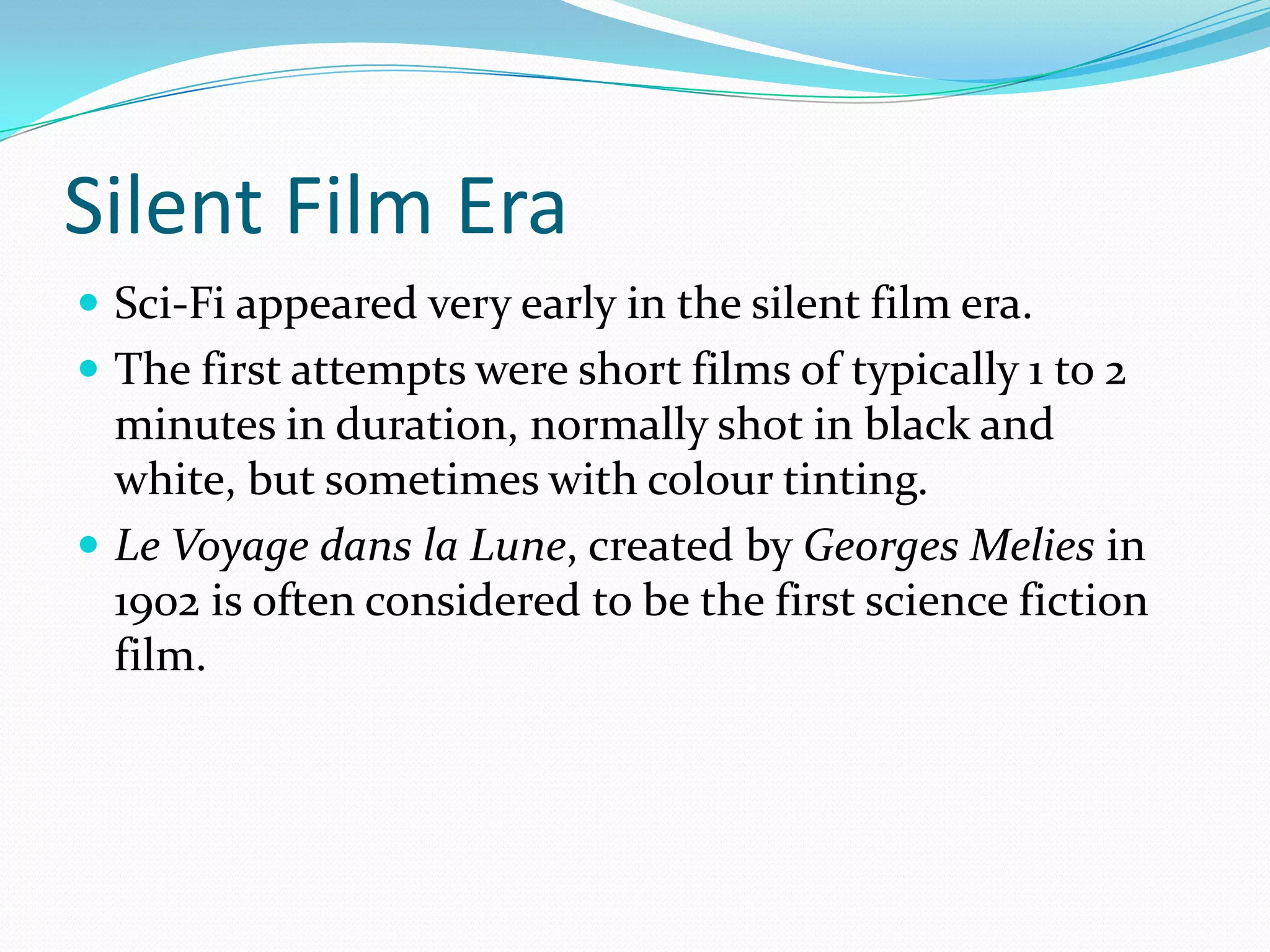 History of Sci-Fi Films | PPT