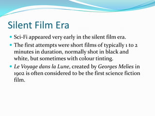 History of Sci-Fi Films | PPTX