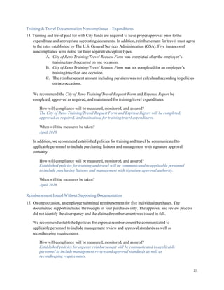 City of Reno Executive Turnover Audit Report | PDF