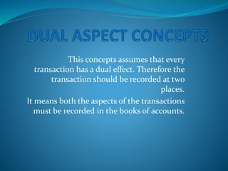 Concepts of accounting | PPTX