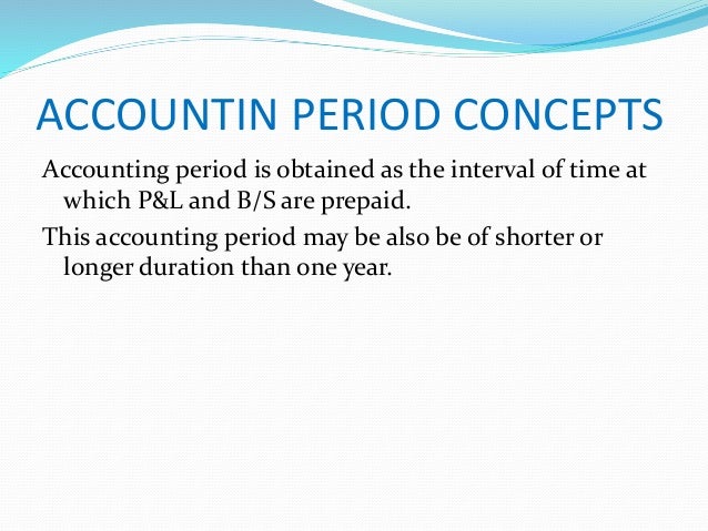 Concepts of accounting