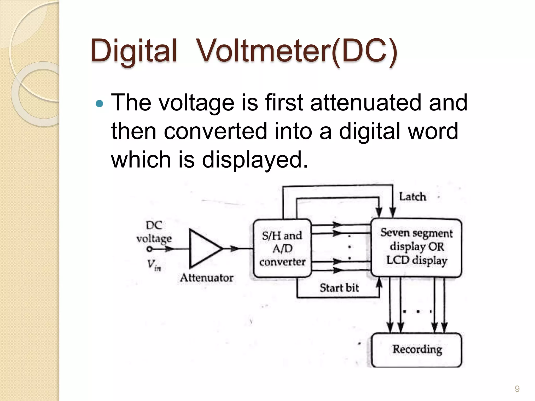 Digital Voltmeter, Digital Ammeter and Digital Multimeter | PPTX