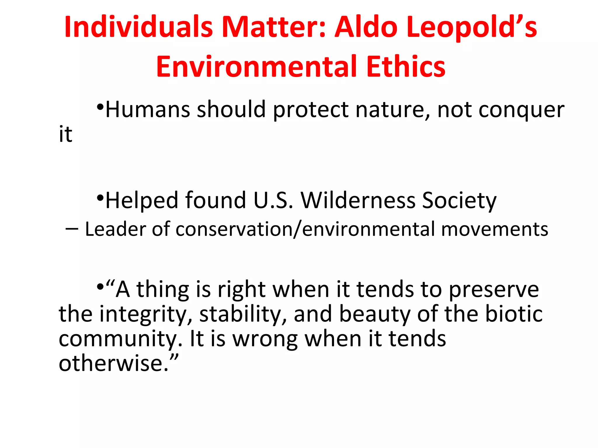 Environmental ETHICS | PPT