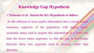 Knowledge gap theory | PPTX | Business and Finance