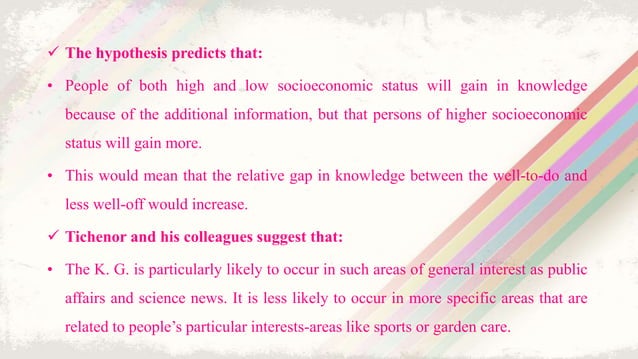 Knowledge gap theory | PPTX | Business and Finance