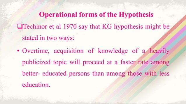 Knowledge gap theory | PPTX | Business and Finance