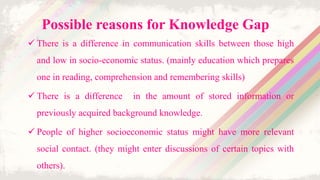 Knowledge gap theory | PPTX