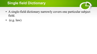 Dictionary and Thesaurus | PPTX