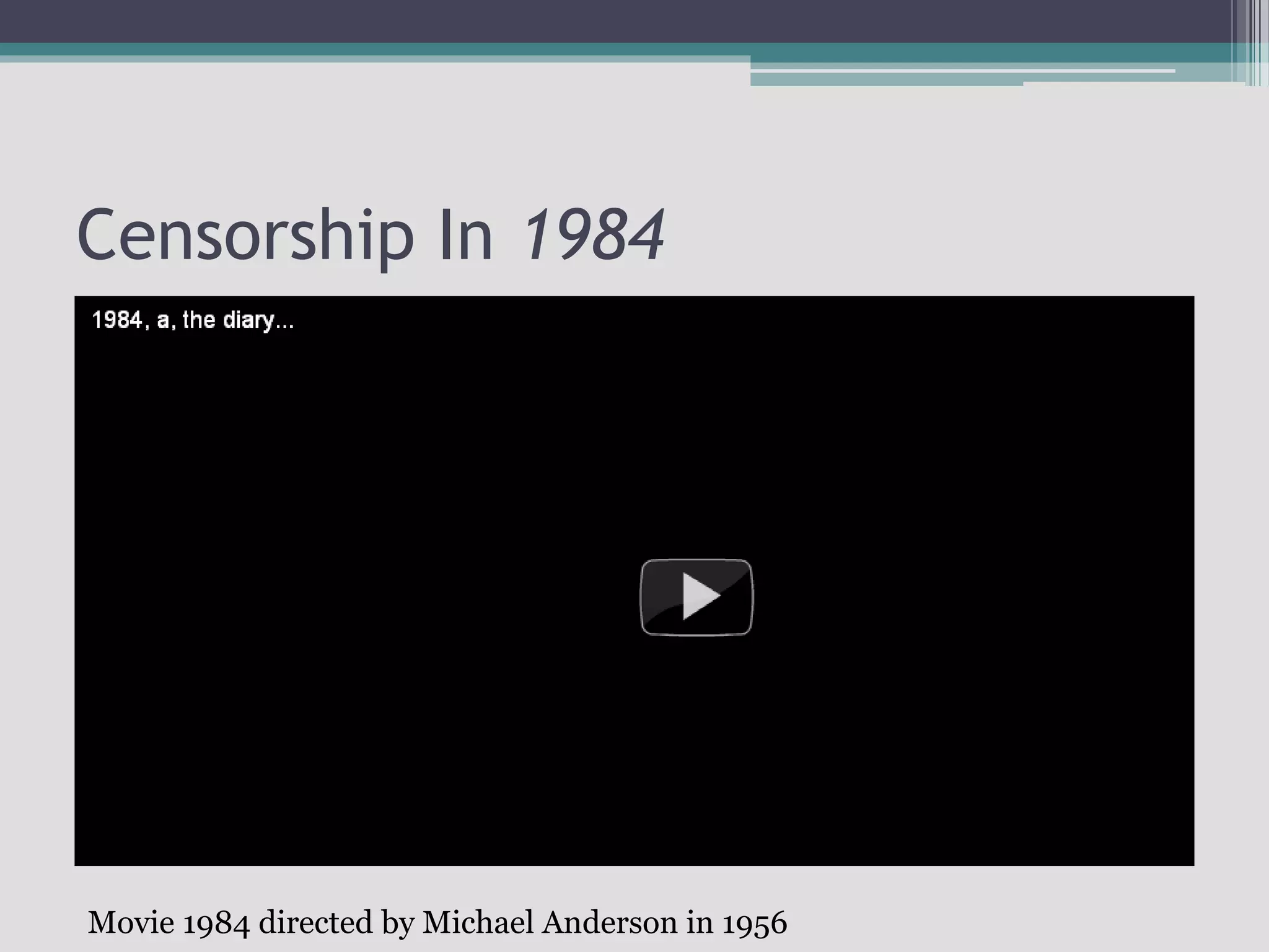 1984 Presentation | PPTX