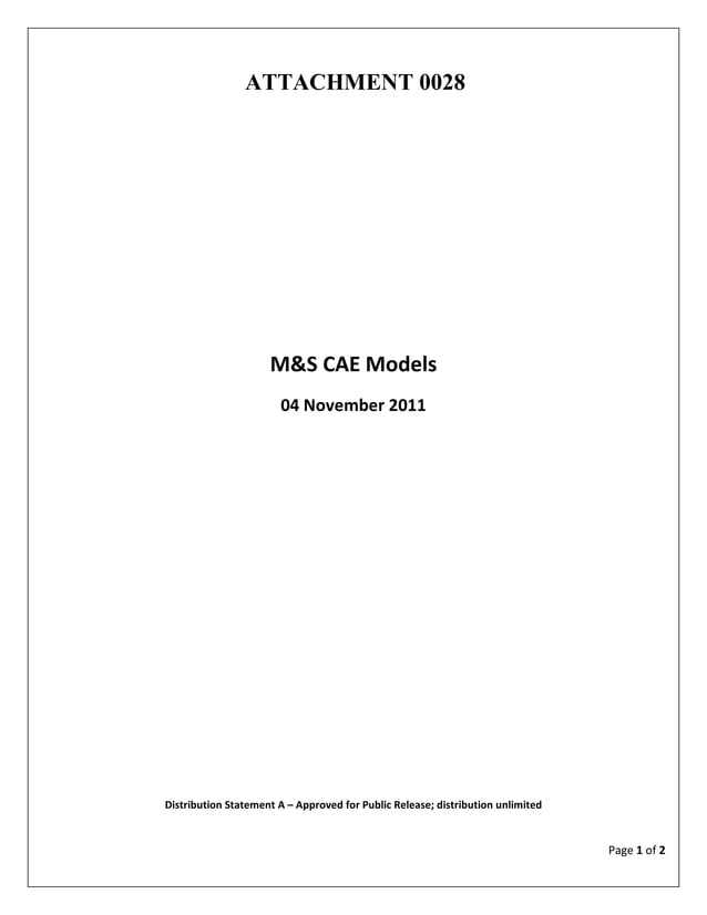 Attachment 0028 m&s cae models | PDF