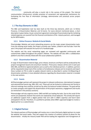 PharmaLedger – Dissemination and In-Project Exploitation Plan | PDF