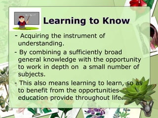 4 pillars of education | PPTX