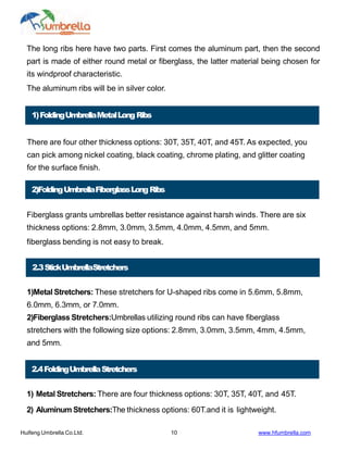 The Ultimate Guide for Umbrella Material | PPTX