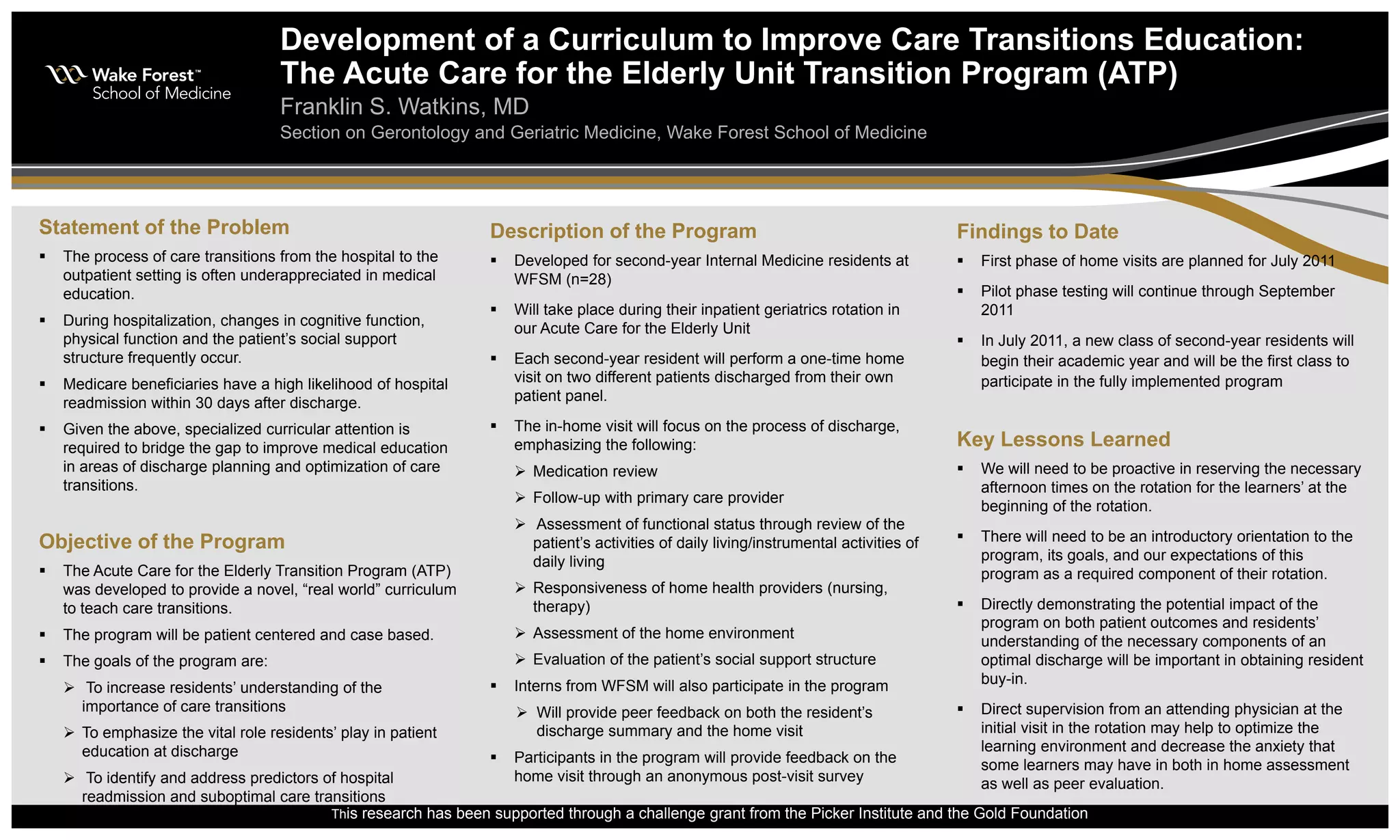 Wake Forest Graduate Medical Education Always Events Poster Presentation | PDF