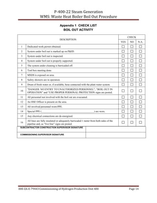 Attachment 38 hpu whb boil out procedure | PDF