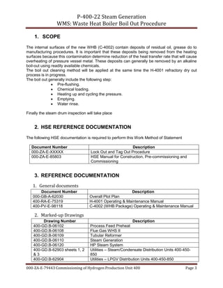 Attachment 38 hpu whb boil out procedure | PDF