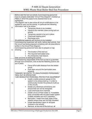 Attachment 38 hpu whb boil out procedure | PDF