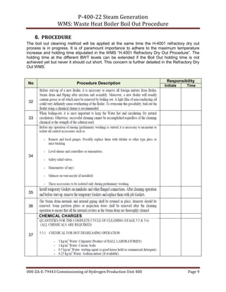 Attachment 38 hpu whb boil out procedure | PDF
