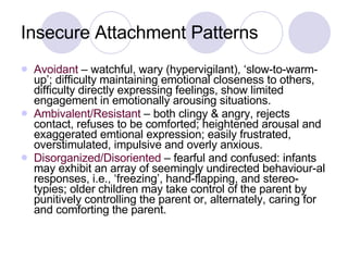 Attachment And Children In Care 45 Slide Handout | PPT