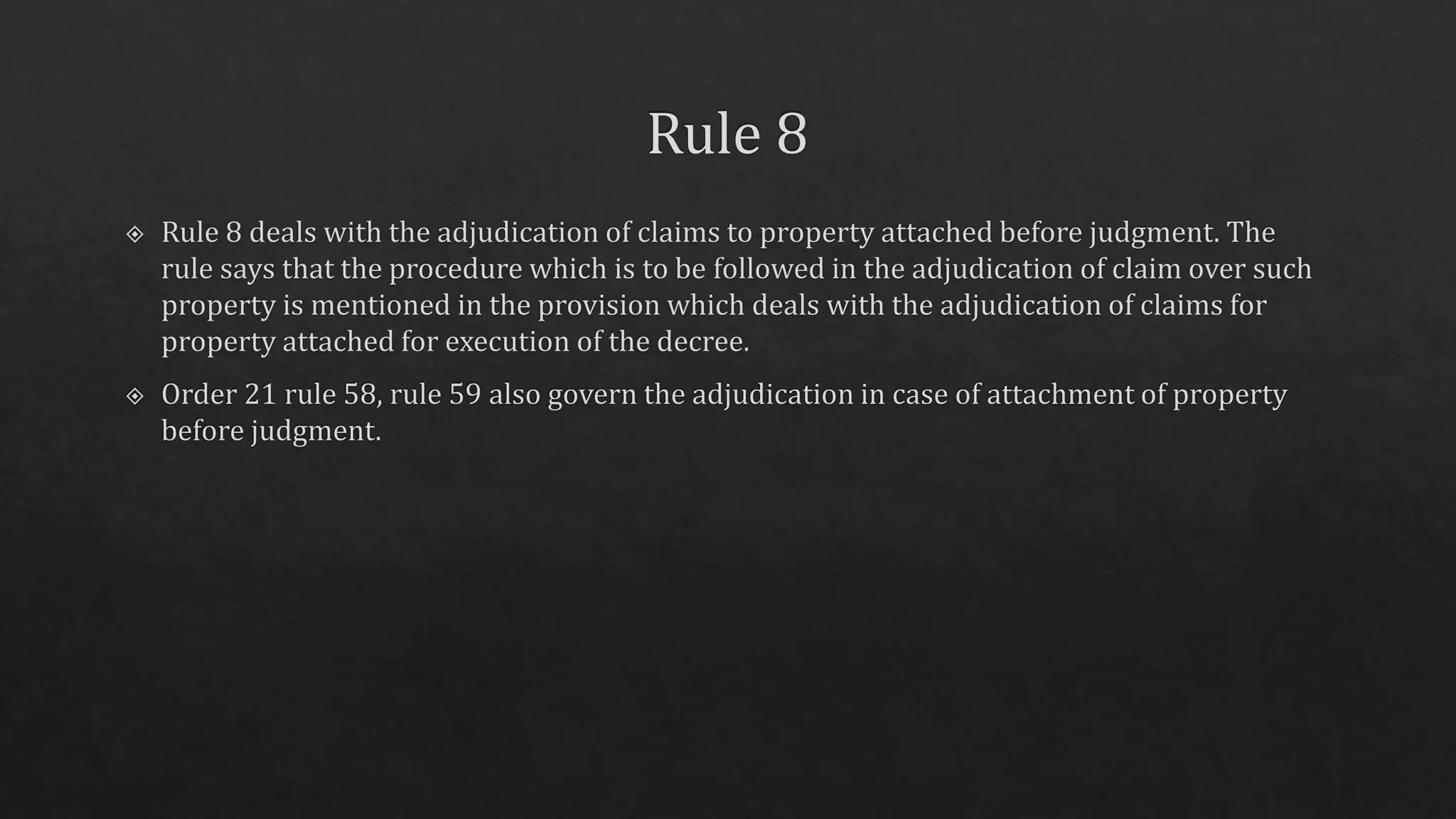 Attachment before judgment | PPTX | Law