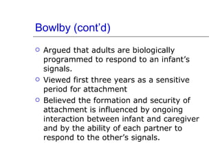 Attachment bowlby ainsworth | PPT