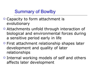 Attachment bowlby ainsworth | PPT