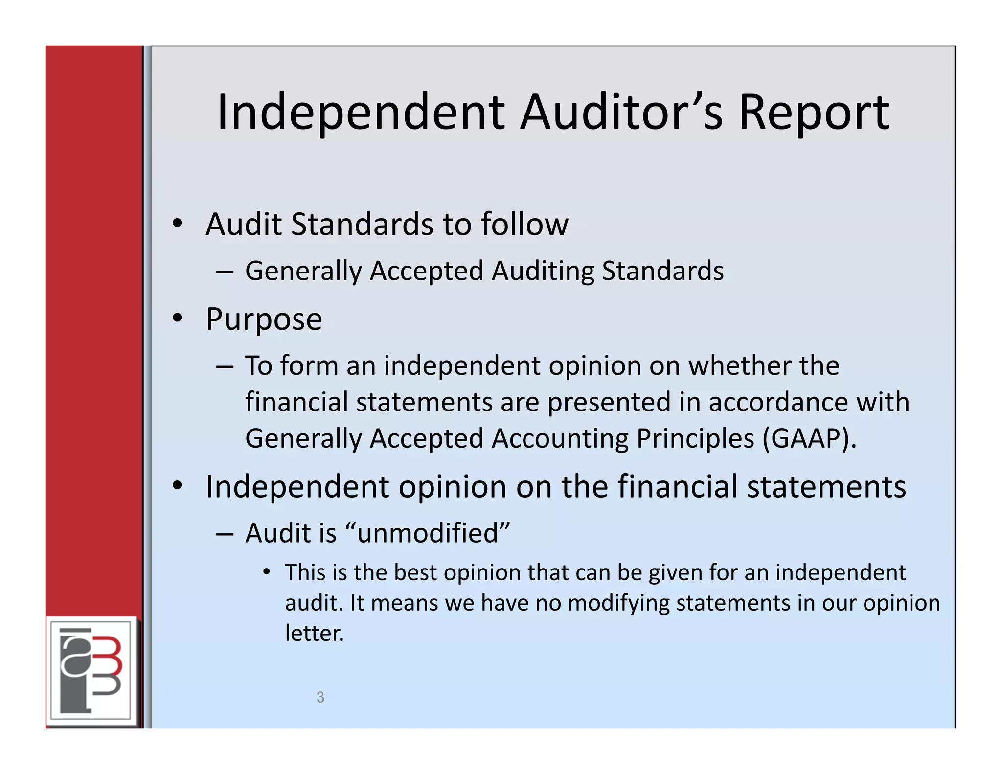 Item #6 - 2015 Audit Presentation | PPT